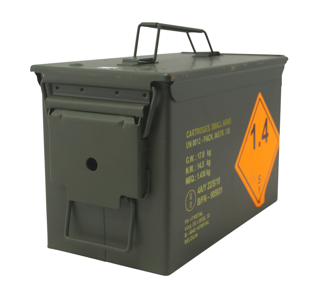 Genuine NATO M2A1 7.62×51 Steel Ammo Box – Super Grade – Army and Navy Stores UK supply all your ...