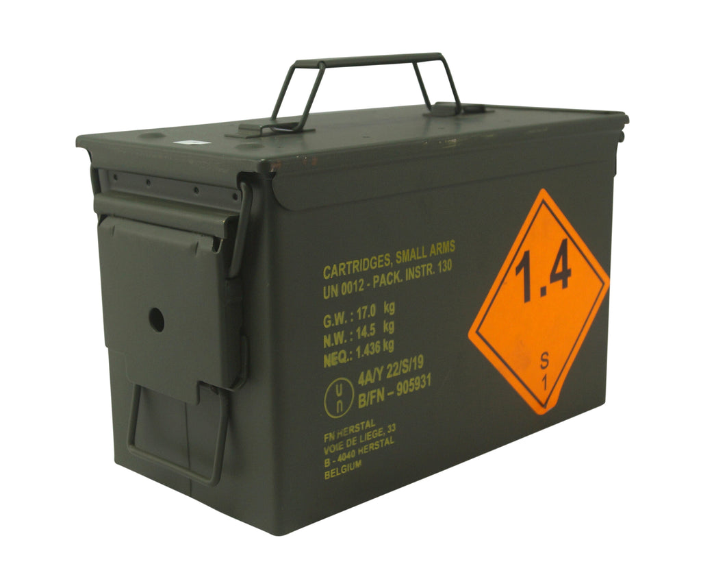 Genuine NATO M2A1 7.62×51 Steel Ammo Box – Super Grade – Army and Navy Stores UK supply all your ...